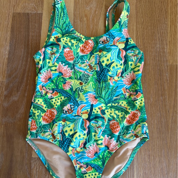 J. Crew | Swim | Jcrew Girls Scoopneck One Piece Upf5 Swimsuit | Poshmark